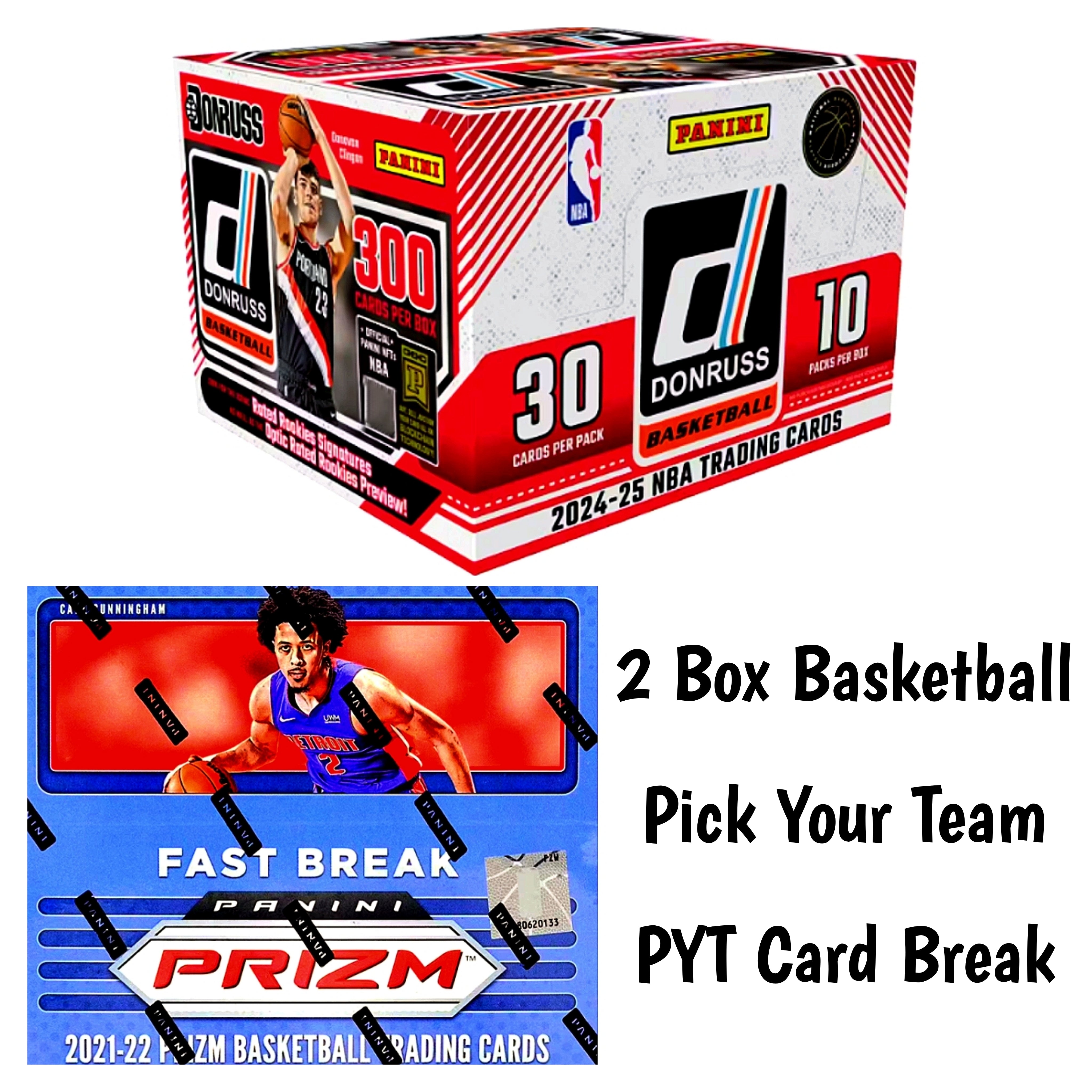 2 Box Basketball Pick Your Team (PYT) Card Break – Party Pullz